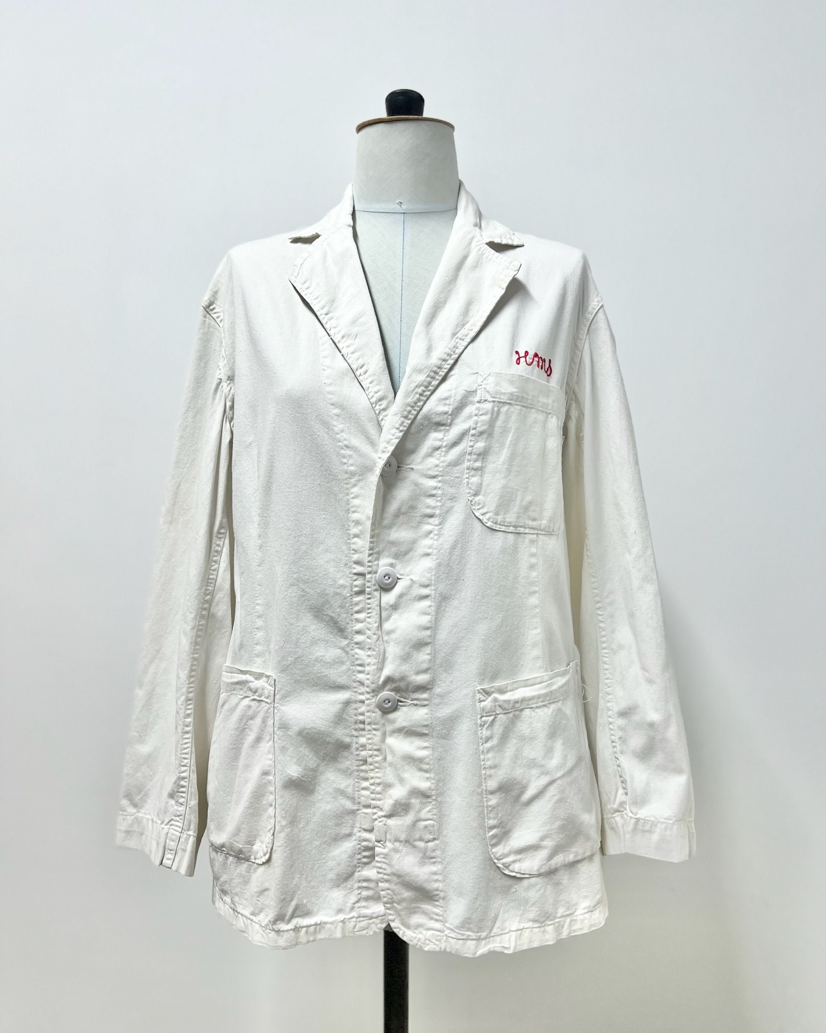 1950's Workwear Lab Coat - Etsy