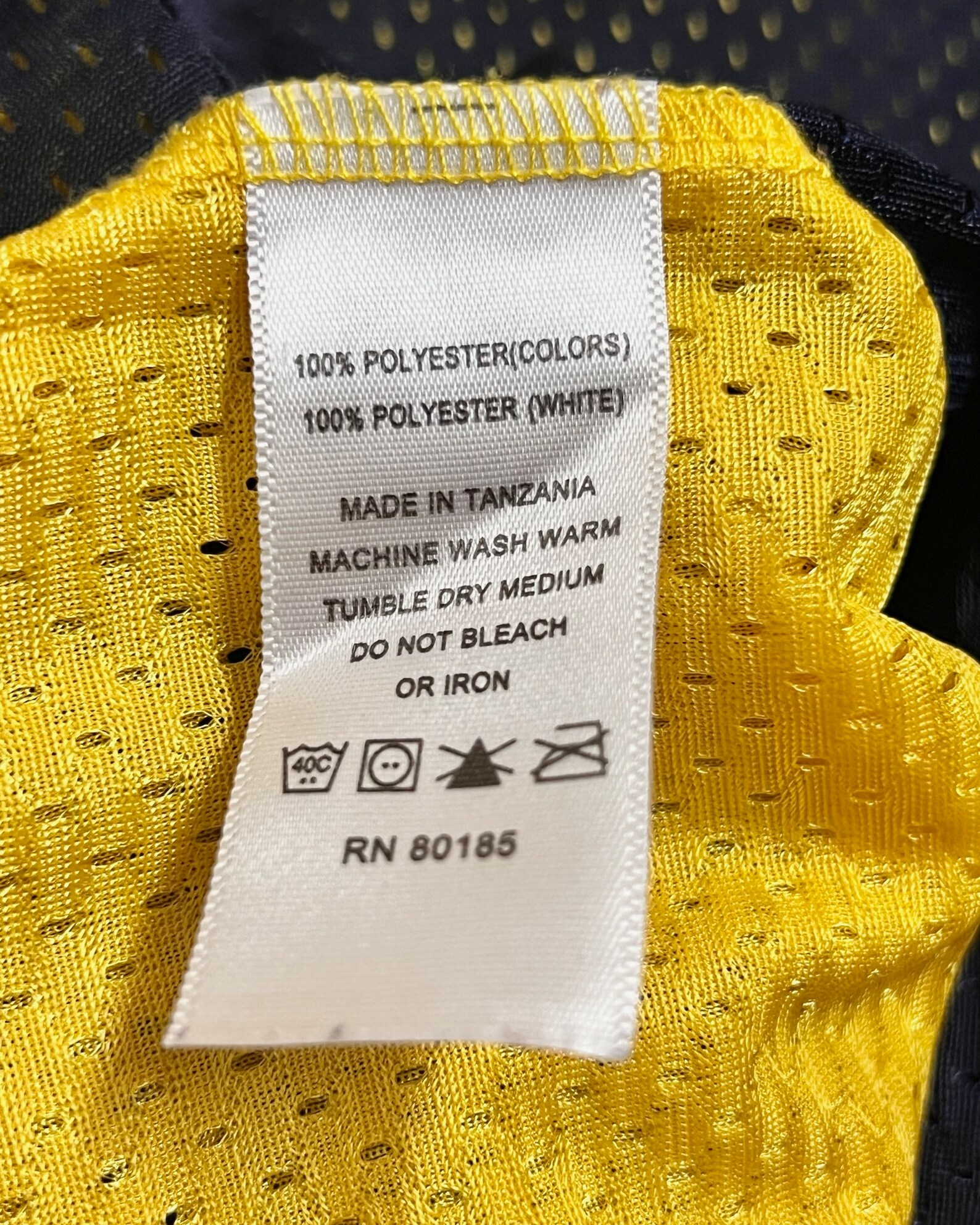 Cool Reversible Double-sided Alden Basketball Yellow Navy Sports Jersey ...