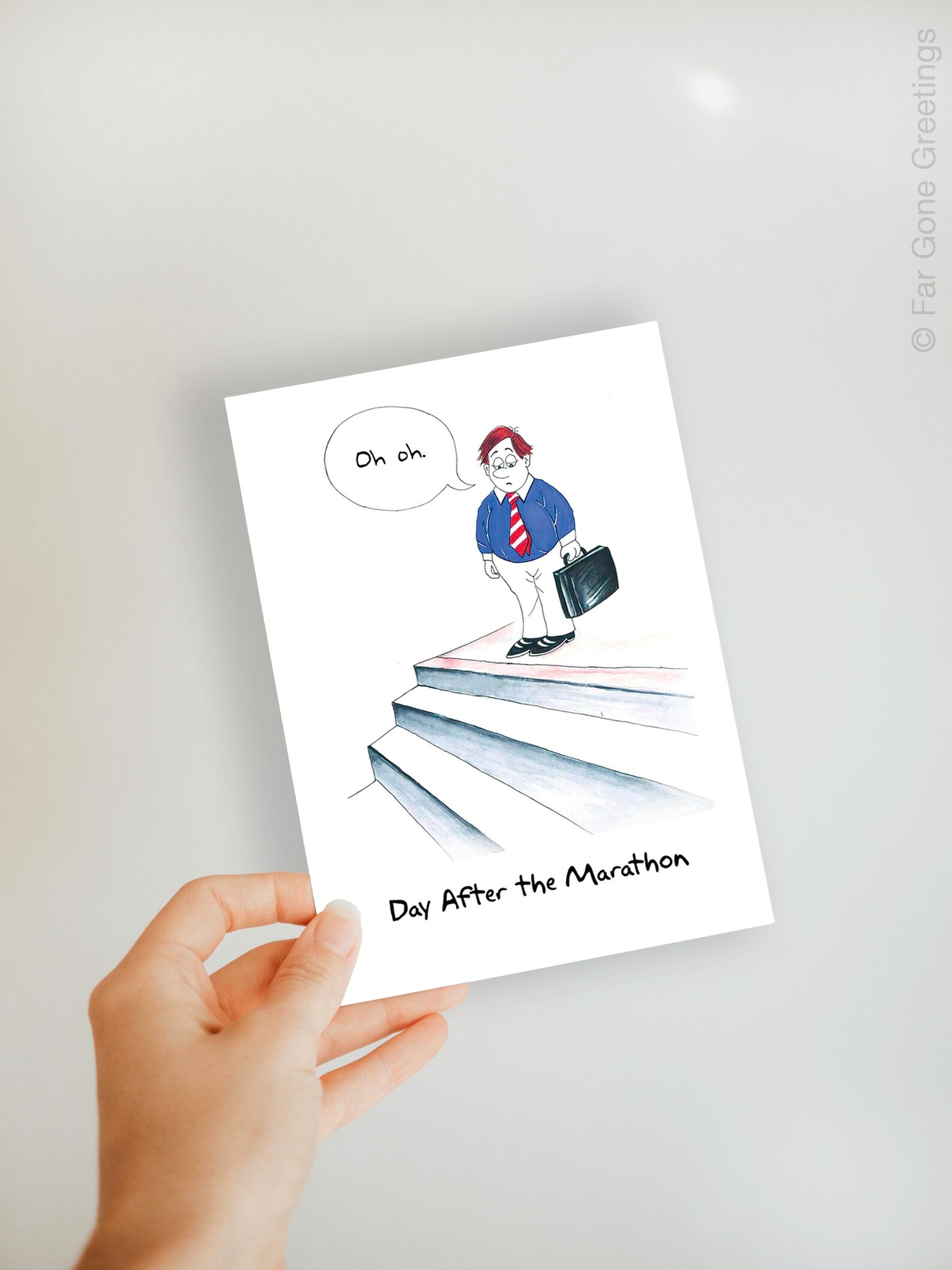 Marathon Runner Congratulations Card, Funny Running Card for Marathon ...