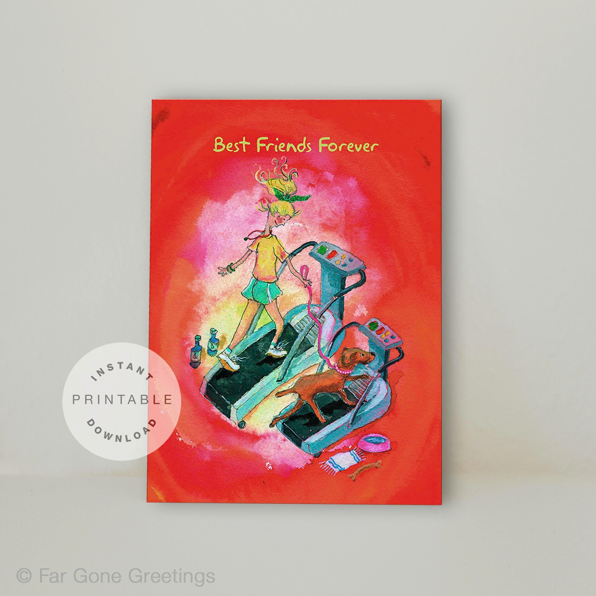 Peloton Printable Running Card for Best Friend, Runner Birthday Card ...