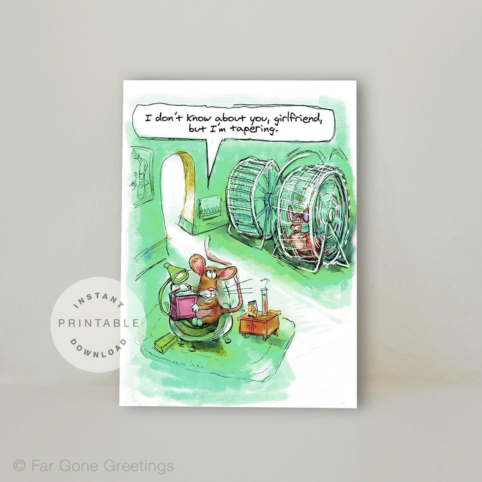 Printable Birthday Card for Peloton Runner, Marathon Runner Greeting ...
