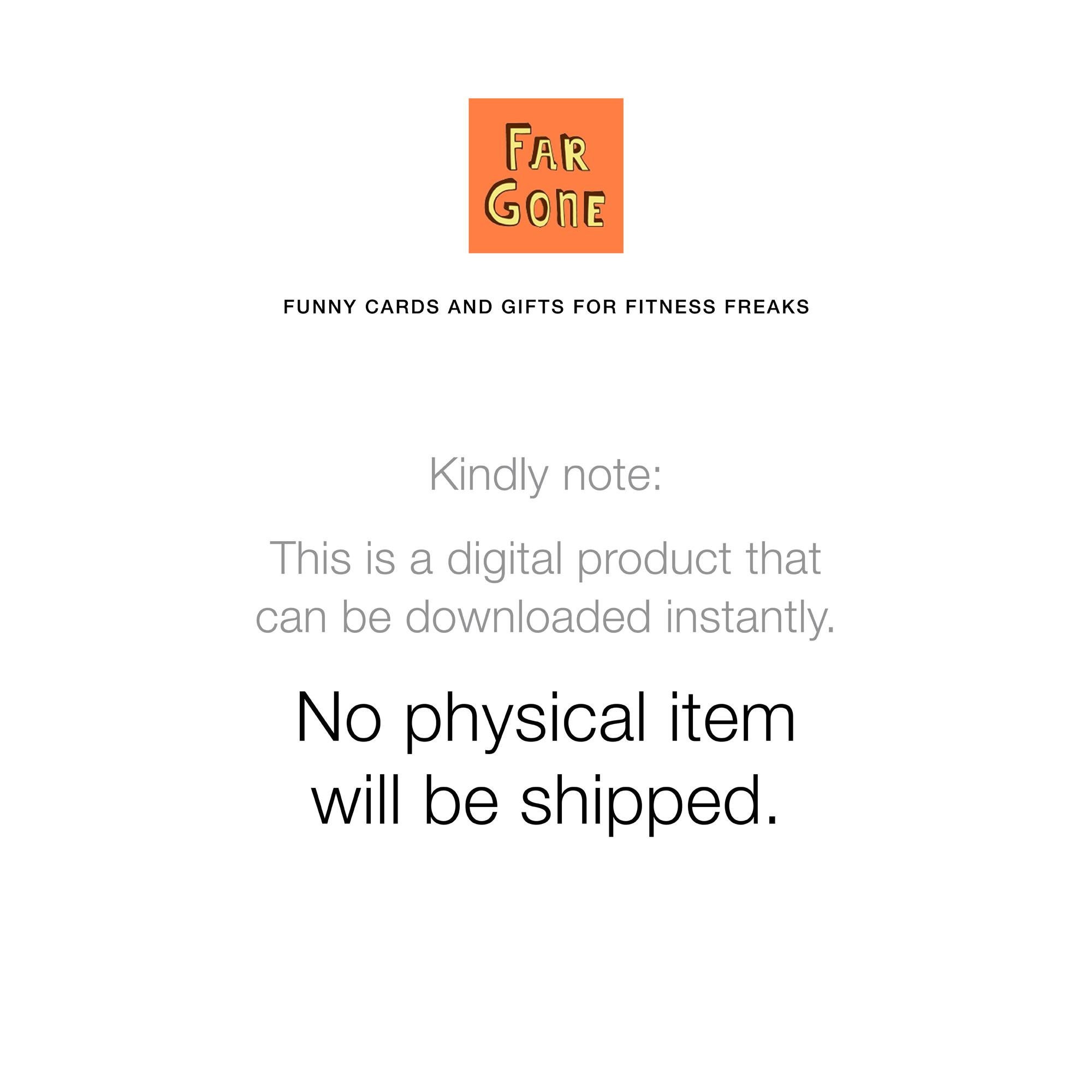 Digital Funny Birthday Card for Marathon Runner, Greyhound Running Card ...