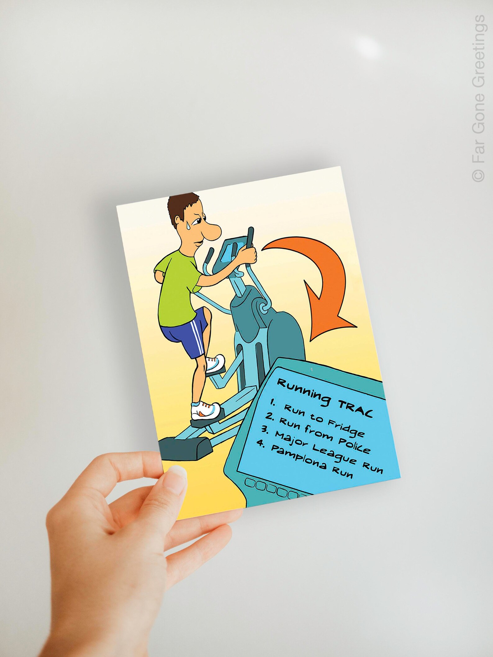 Funny Bday Card for Runner on Peloton, Birthday Card for Gym Rat ...