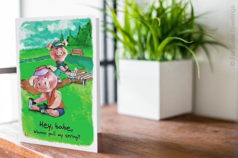Printable Happy Bday Card for Gym Rat Doing Hamstring Stretch, Funny ...