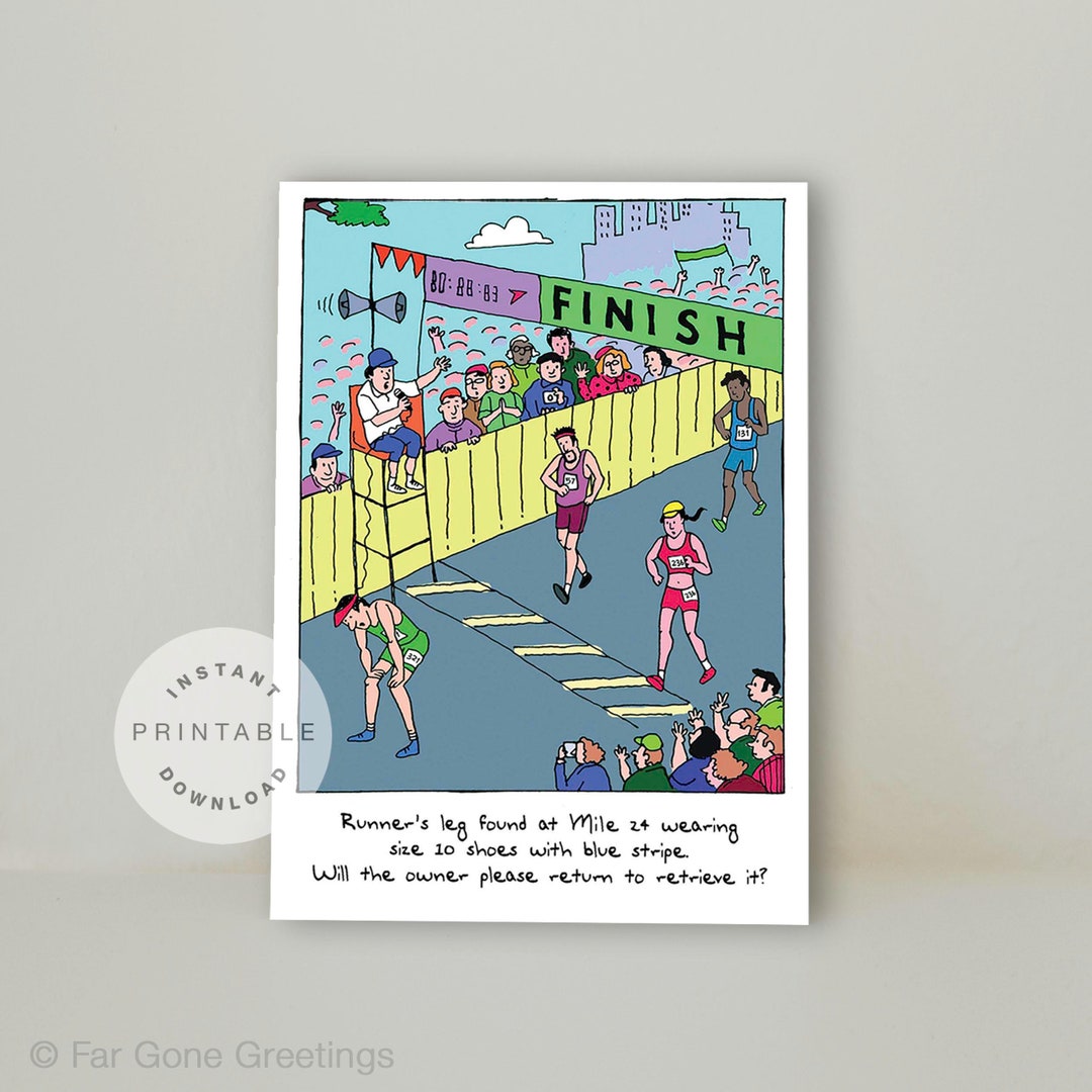 Running Card for Triathlete, Happy Bday Card for Ironman Finisher ...