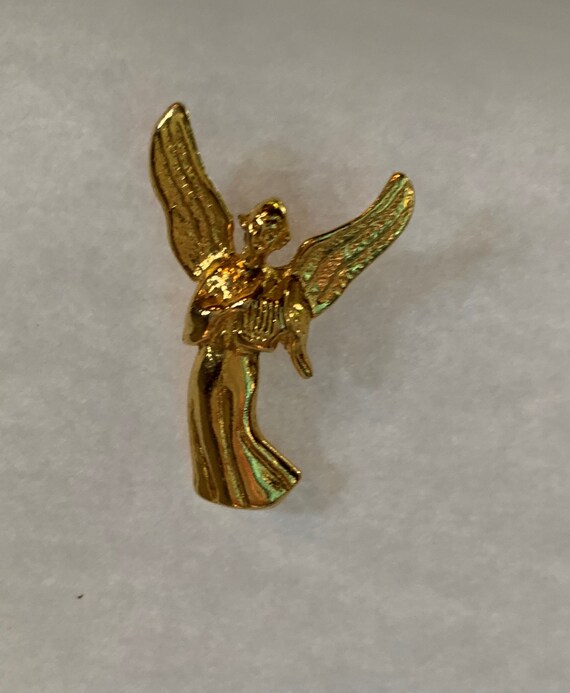 Guardian Angel Push Pin Leather Vest angel Pins Flyin… - Gem