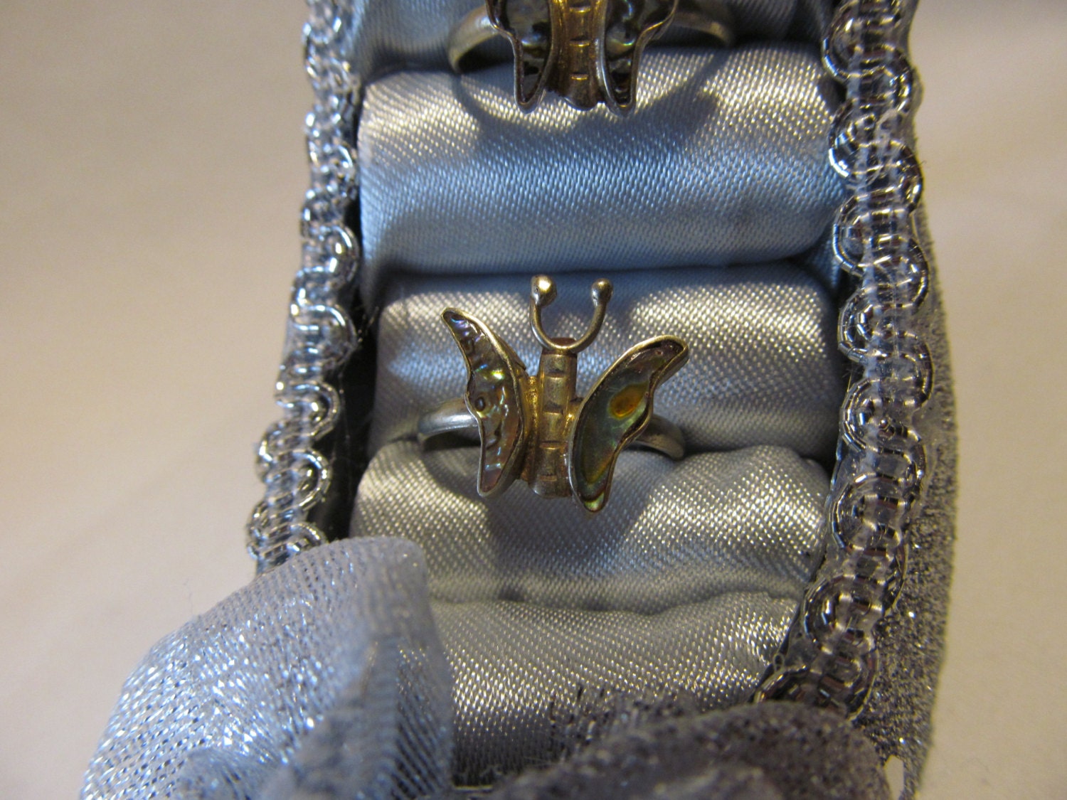 Fly Free Butterfly Ring Abalone Sterling Silver Ring Size 7 Bohemian ...