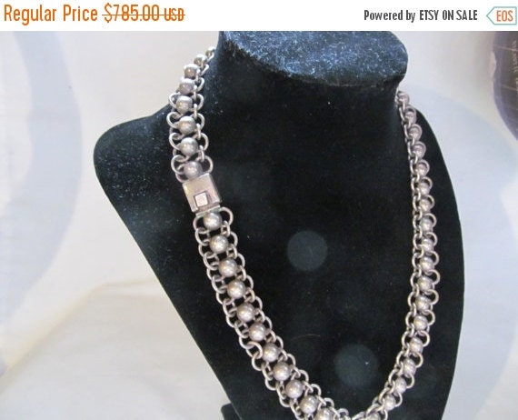 SOLID Sterling Silver Necklace 925 Designer Signed Qu… - Gem