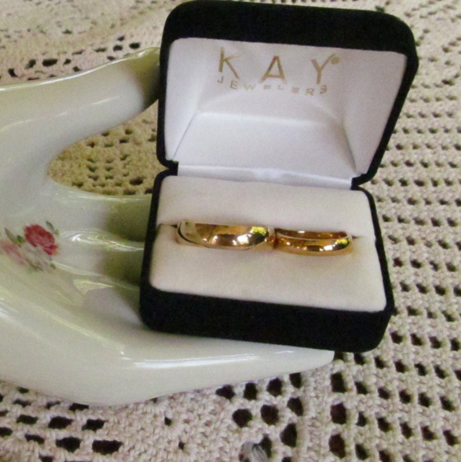 Mens Sz 12 Womens Sz 6 Wedding Rings 14K Gold Wedding Bands Set New ...