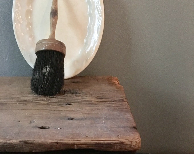 Antique Round Brush Natural Horsehair Dusting Paint Paintbrush Artist's ...