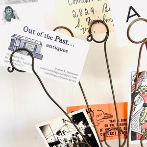 Gold Wire Memo Holder Clips Photo Tree Tall Picture Stand Adjustable ...