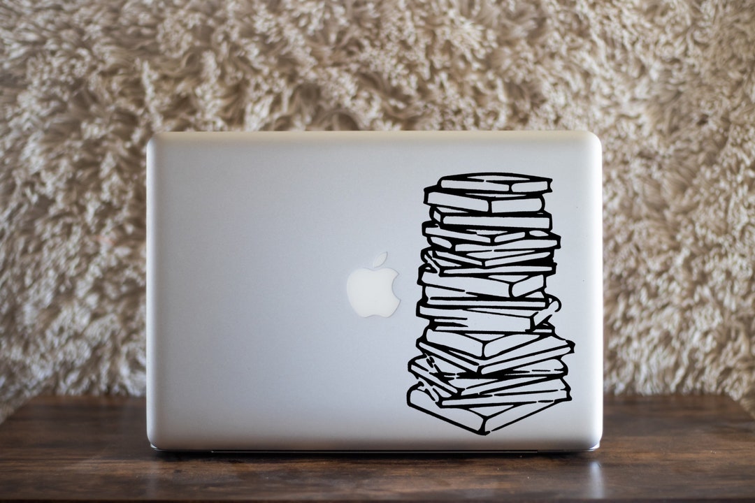 Stack of Books Vinyl Decal - Etsy