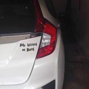Baby Wizard on Board Vinyl Decal - Etsy