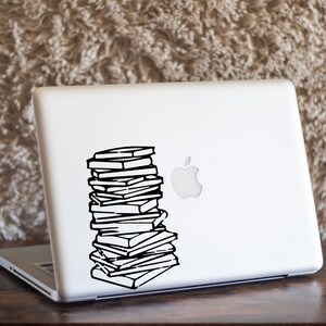 Stack of Books Vinyl Decal - Etsy