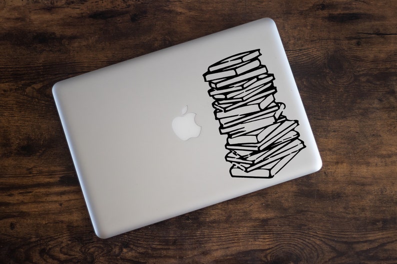 Stack of Books Vinyl Decal - Etsy
