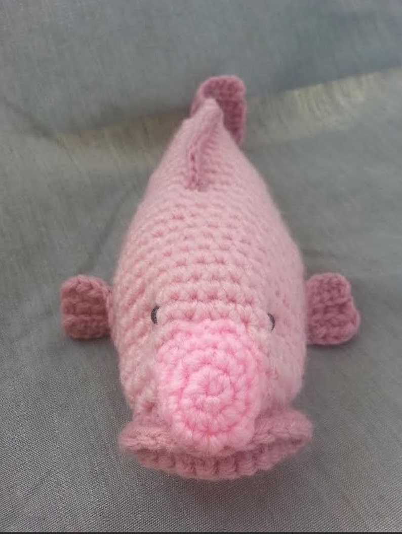 Blobfish Crochet Pattern Realistic Amigurumi Deep Sea PDF - Etsy