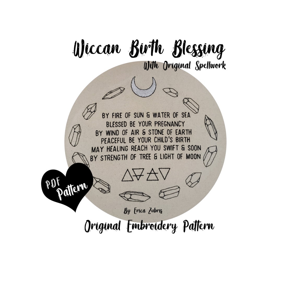 Wiccan Occult Pregnancy and Birth Blessing With Crystals & Moon PDF ...