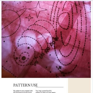 Tardigrade Space Sashiko Water Bear Embroidery Pattern PDF - Etsy
