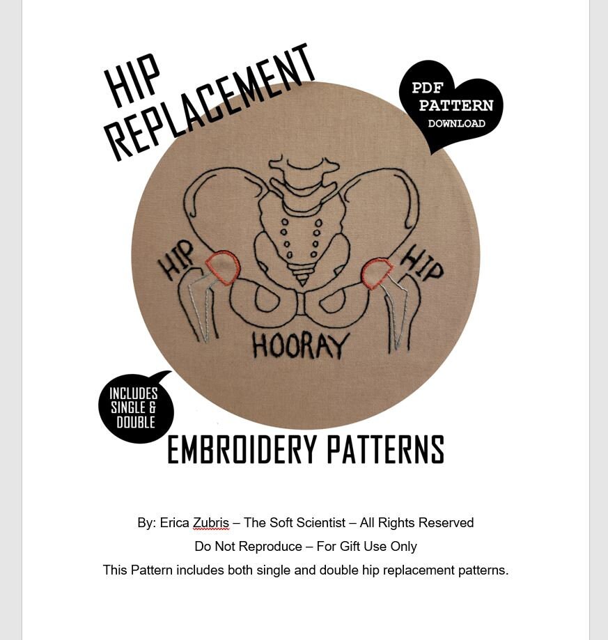 Hip Hip Hooray Hip Replacement Funny Medical Surgery Orthopedic Gift ...