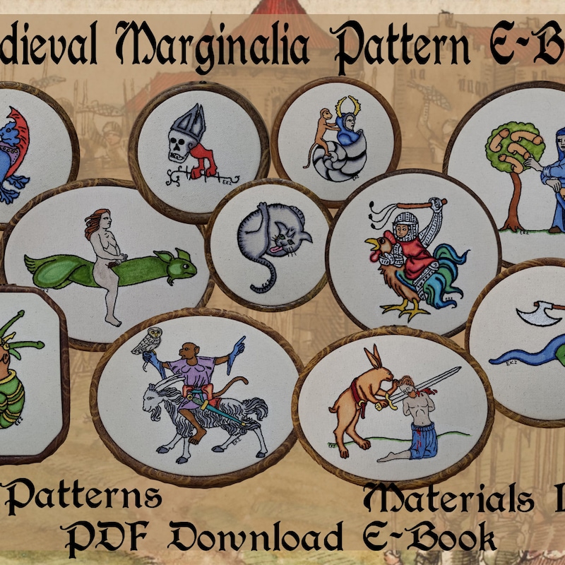 Medieval Embroidery Cat - Etsy