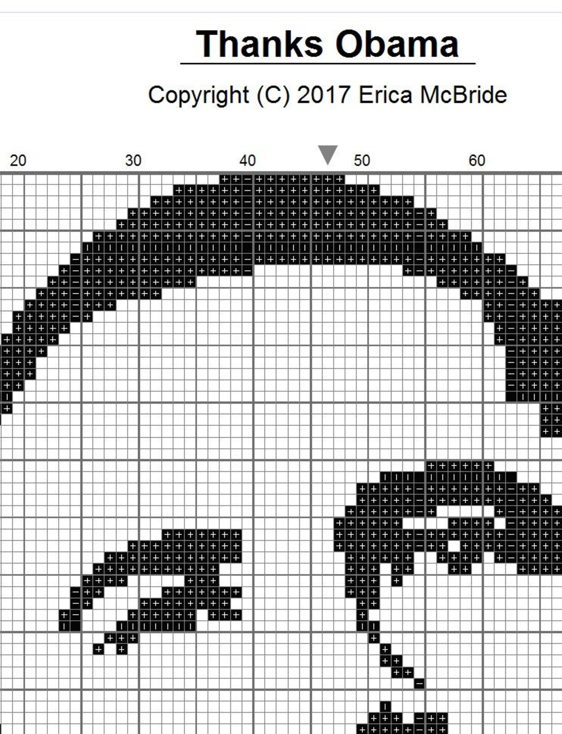Thanks Obama X-stitch President Barack Obama PDF Pattern - Etsy