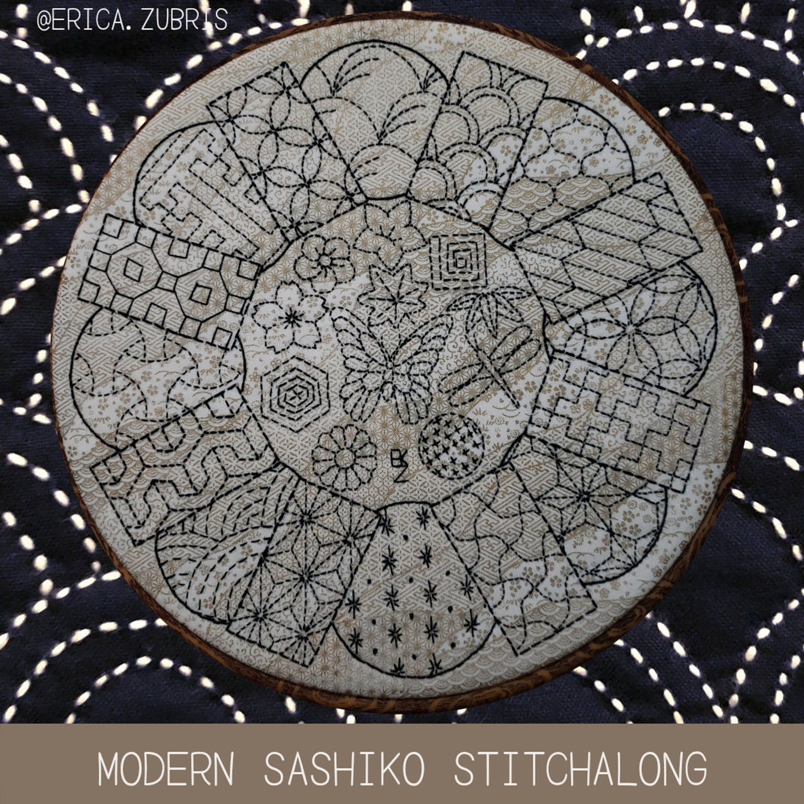 Shashiko Embroidery Japanese Sampler Patterns Stitchalong - Etsy