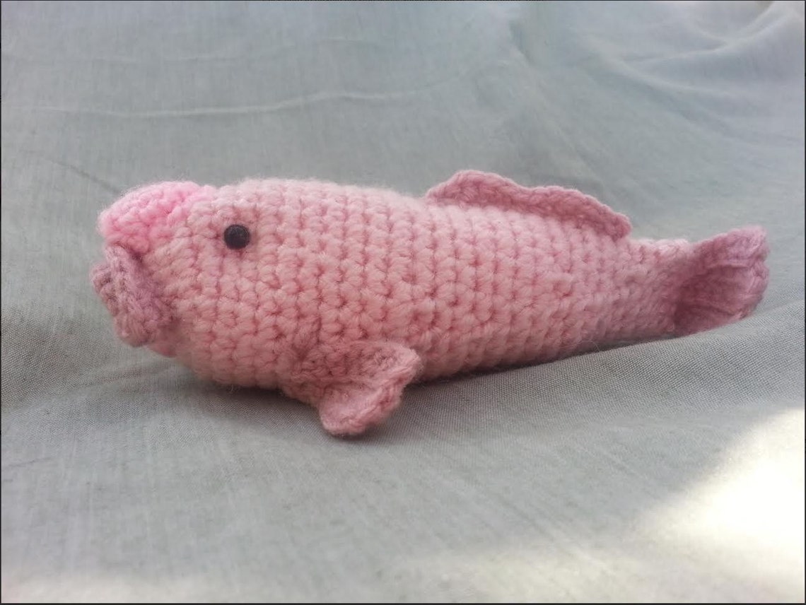 Blobfish Crochet Pattern Realistic Amigurumi Deep Sea PDF - Etsy