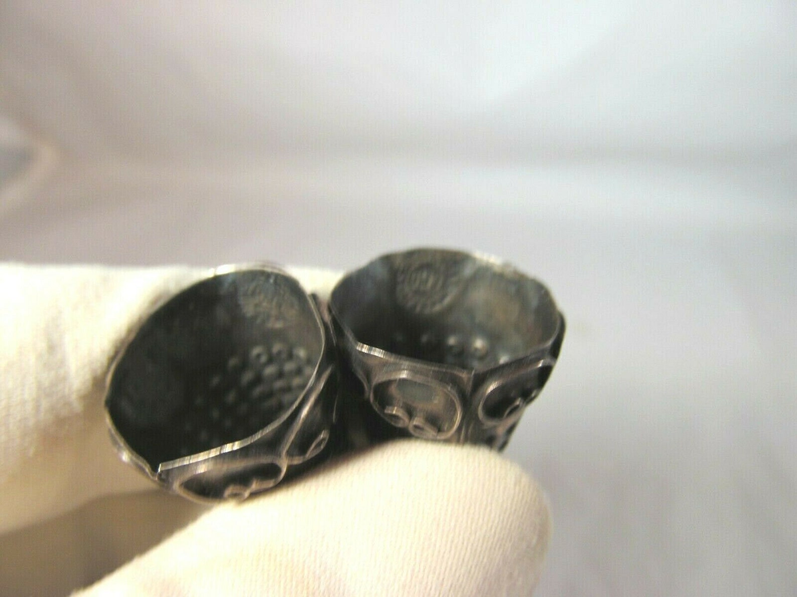Vintage Sterling Silver Thimbles Scrolled Design 2 Piece Lot - Etsy