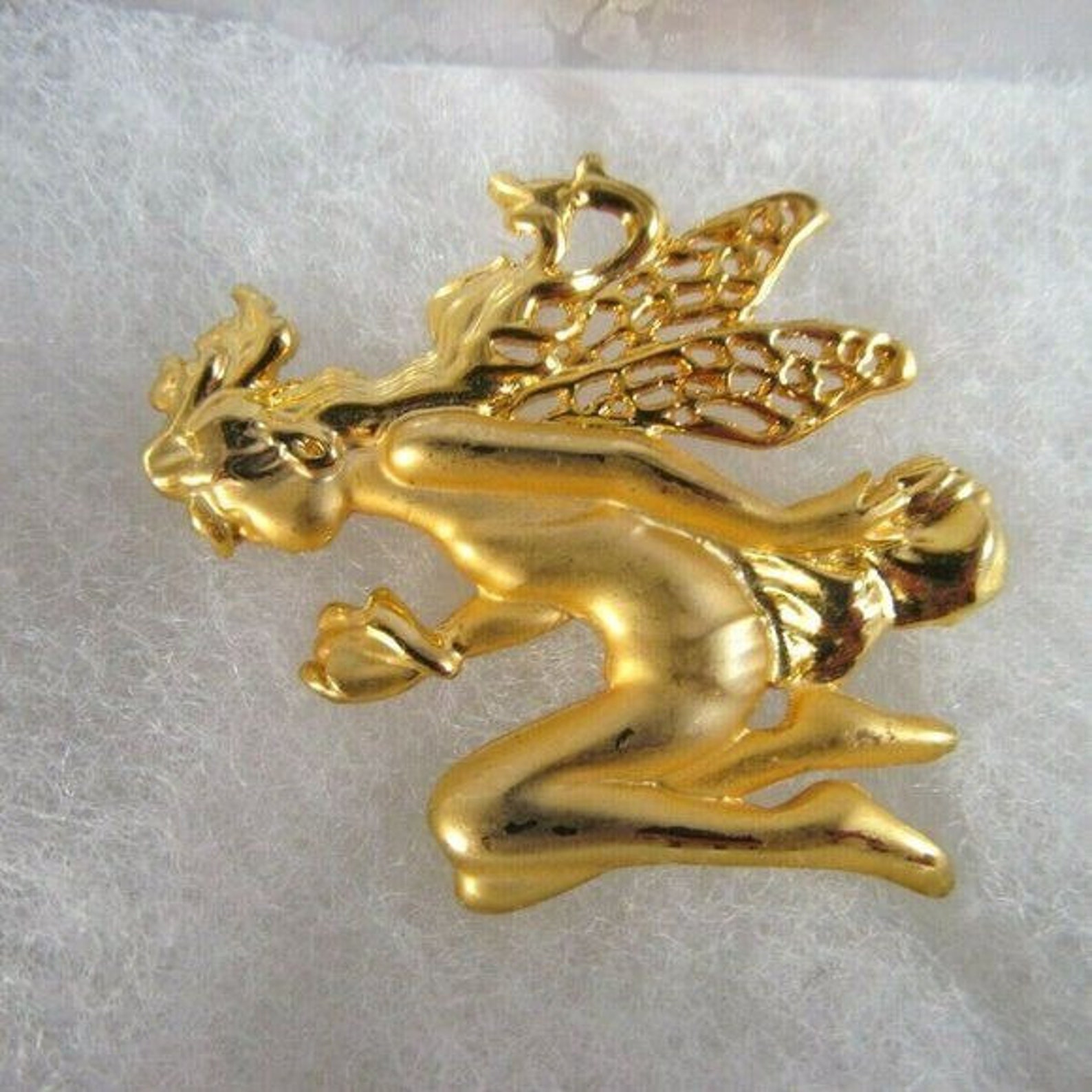 Vintage Fairy Brooch Signed Danecraft - Etsy
