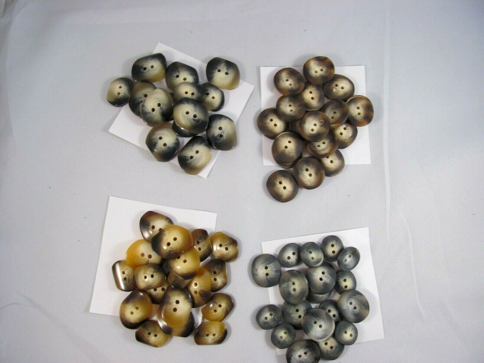 Vintage Assorted Two Hole Plastic Sewing Craft Buttons Made in - Etsy