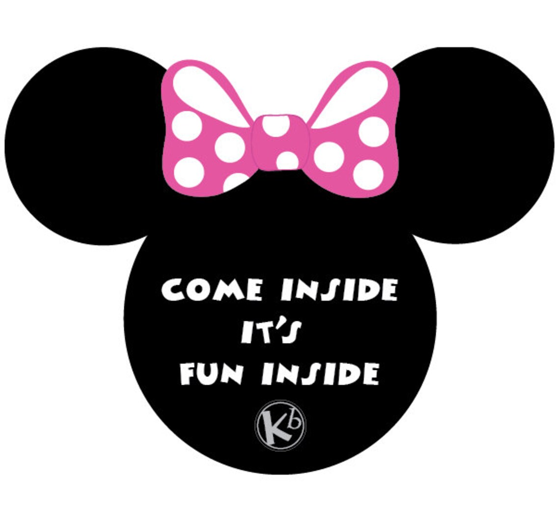 Minnie Mouse Welcome Sign - Etsy