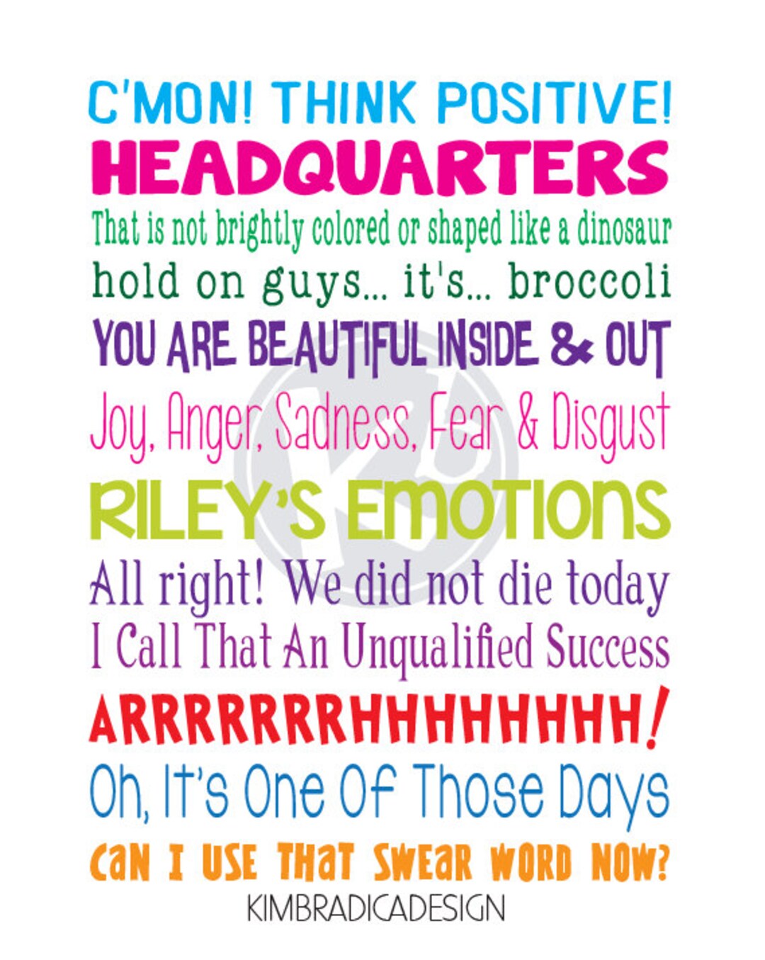 Inside Out Subway Art, 8x10 Digital Print - Etsy