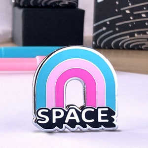 Space Rainbow Enamel Pin - Etsy