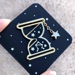 Libra Zodiac Hourglass• Enamel Pin - Etsy
