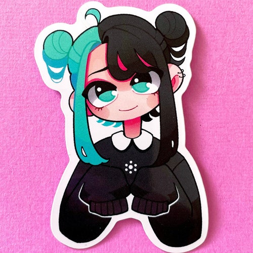 Cute E-girl Vinyl Sticker - Etsy