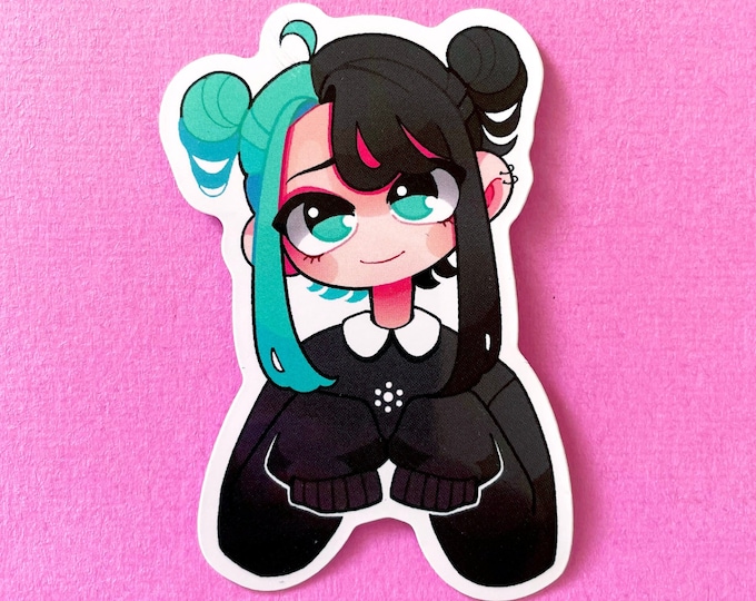 Cute E-girl Vinyl Sticker - Etsy