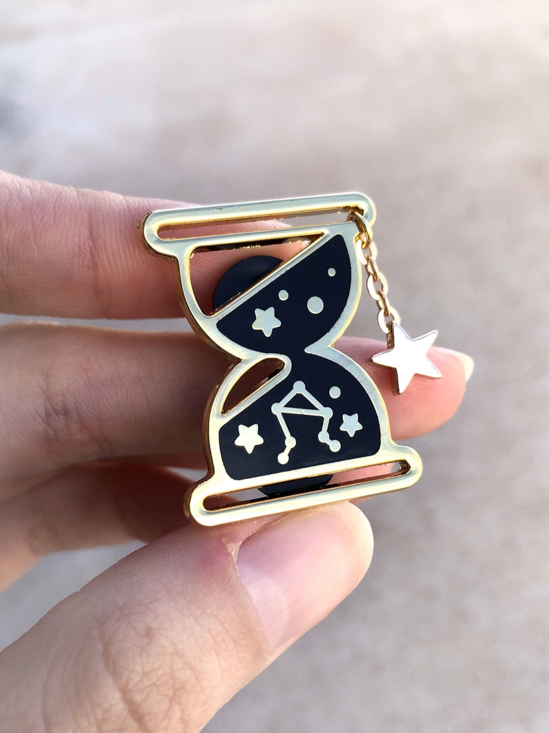Libra Zodiac Hourglass• Enamel Pin - Etsy