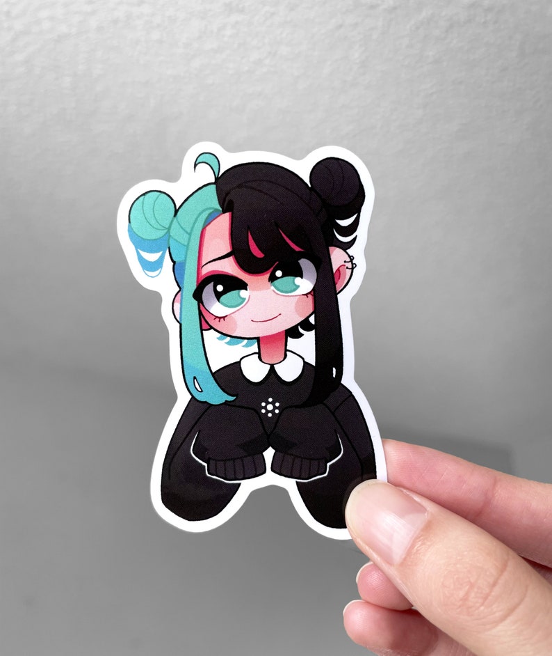 Cute E-girl Vinyl Sticker - Etsy