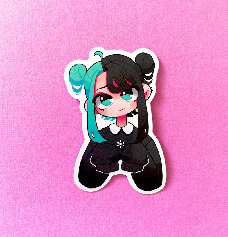 Cute E-girl Vinyl Sticker - Etsy