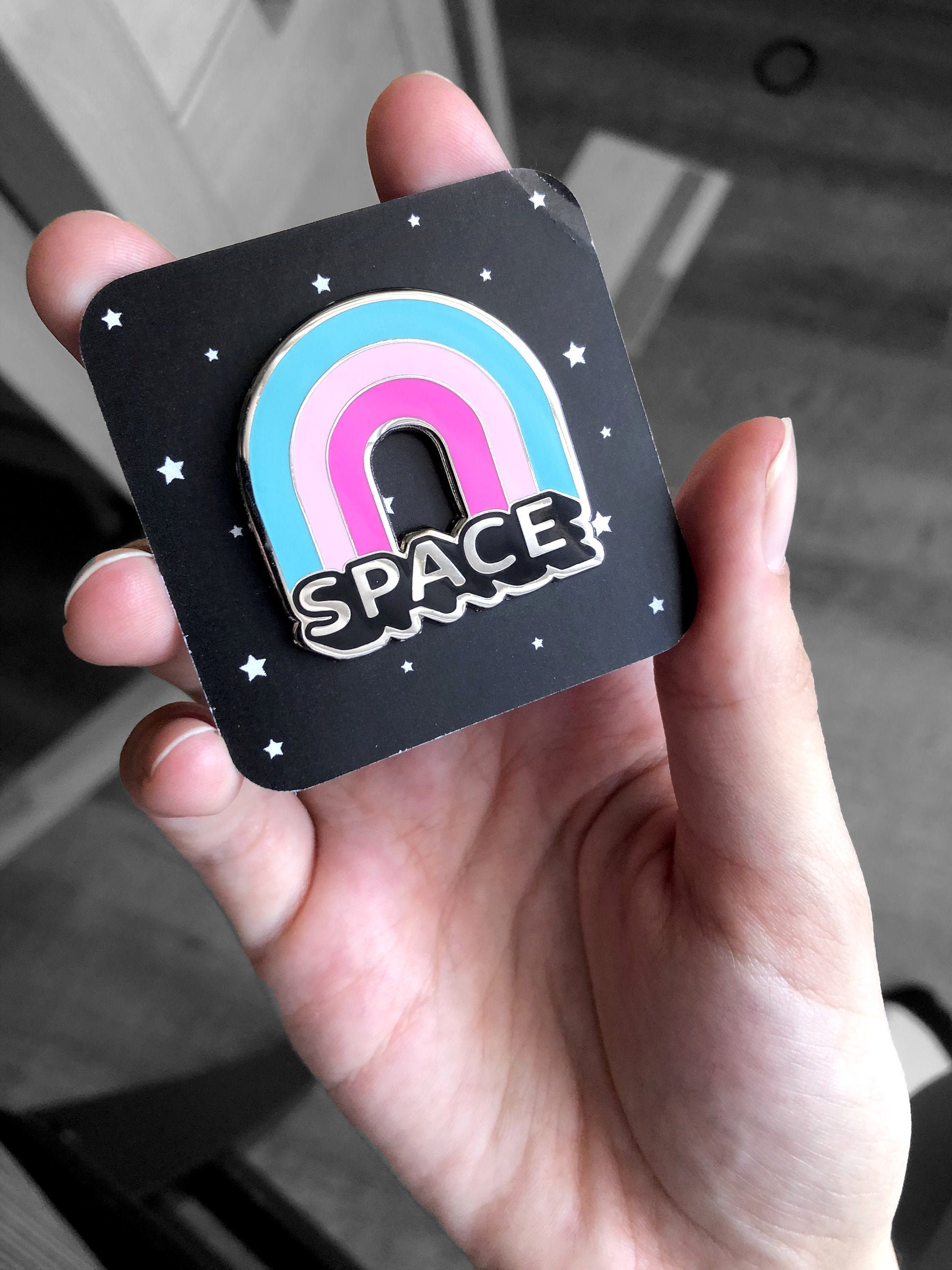 Space Rainbow Enamel Pin | Etsy