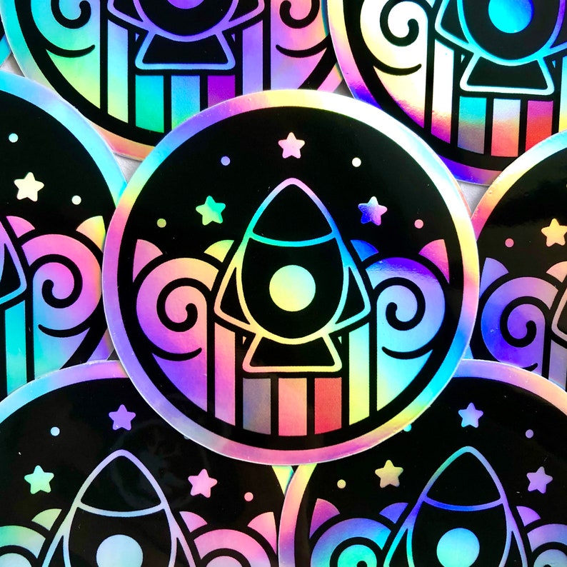 Rocket Launch Sticker | Etsy