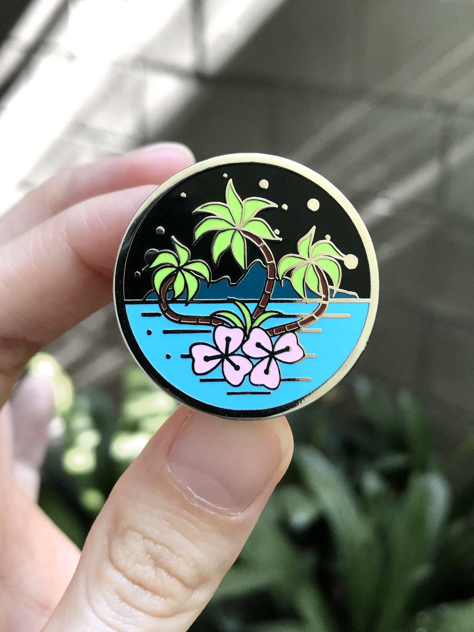 Tropic Planet Enamel Pin | Etsy