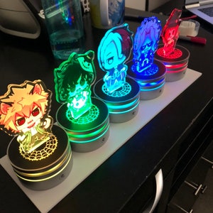 LED B•n•h•a Halloween Acrylic Stands - Etsy