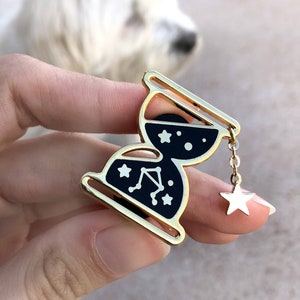 Libra Zodiac Hourglass• Enamel Pin - Etsy