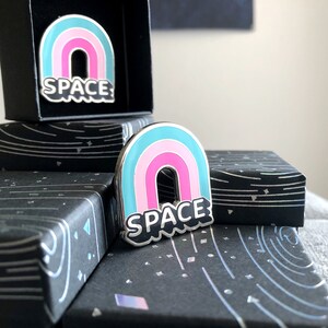 Space Rainbow Enamel Pin - Etsy