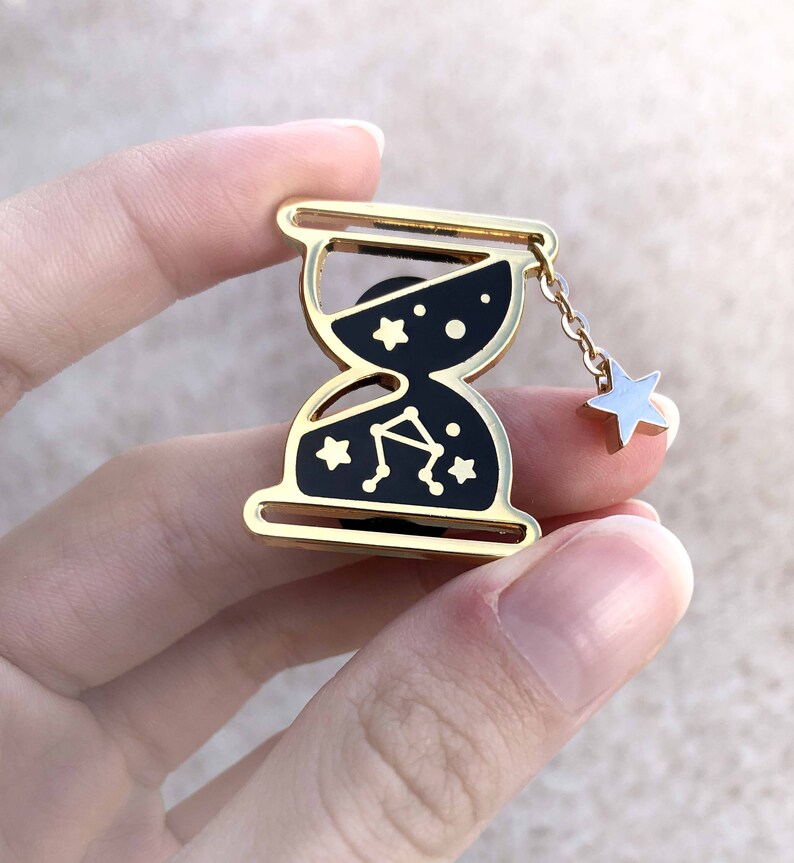 Libra Zodiac Hourglass• Enamel Pin - Etsy