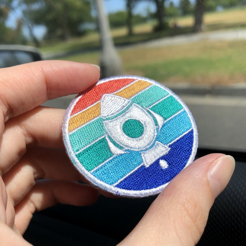 Rocket Ship Embroidered Patches | Etsy