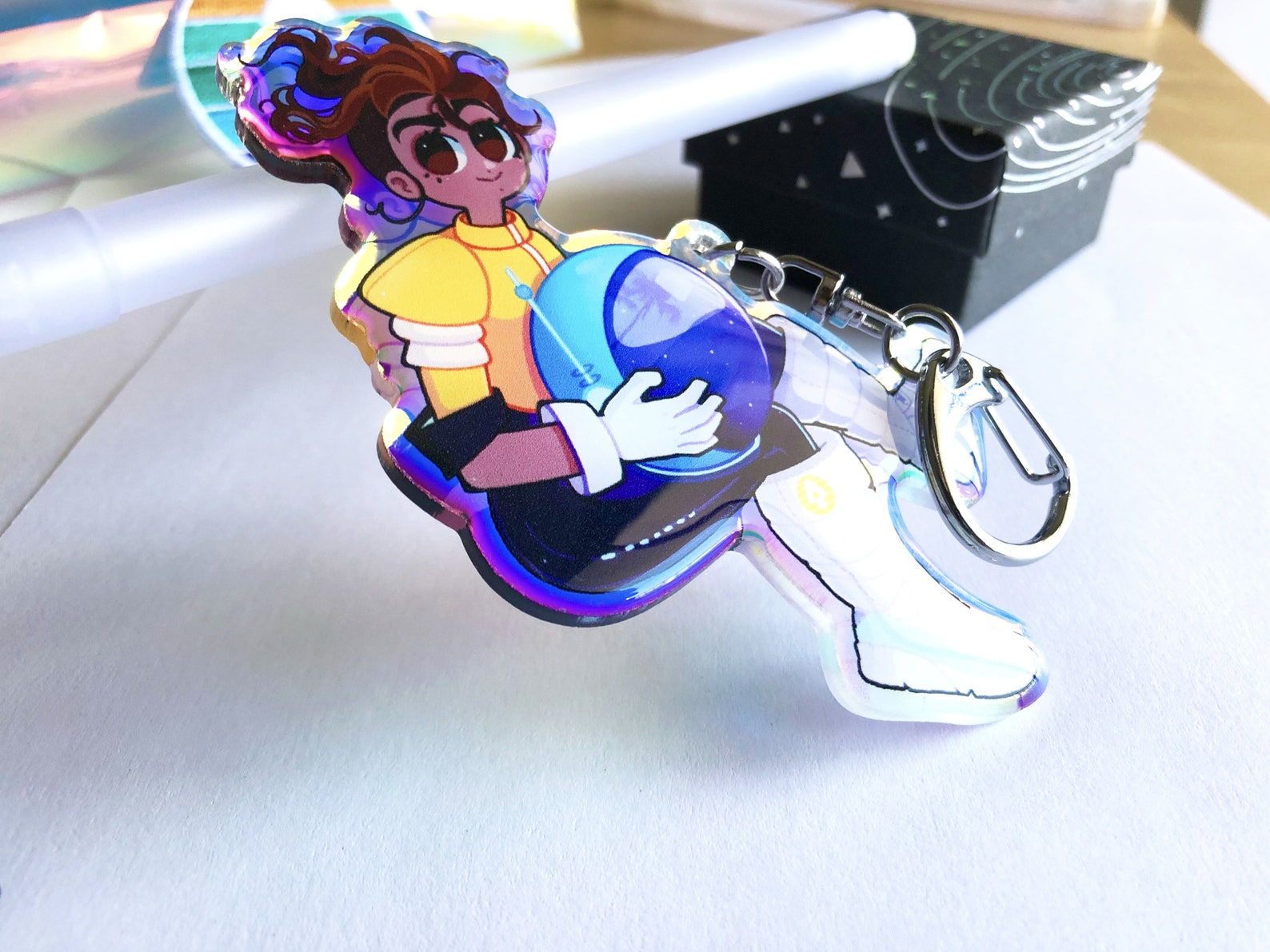 Rainbow OC Astronaut Keychains - Etsy