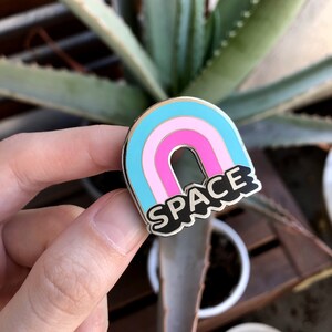 Space Rainbow Enamel Pin - Etsy