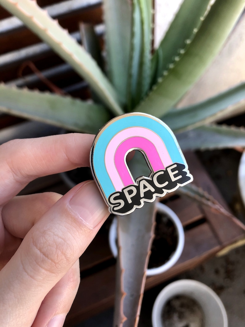 Space Rainbow Enamel Pin - Etsy